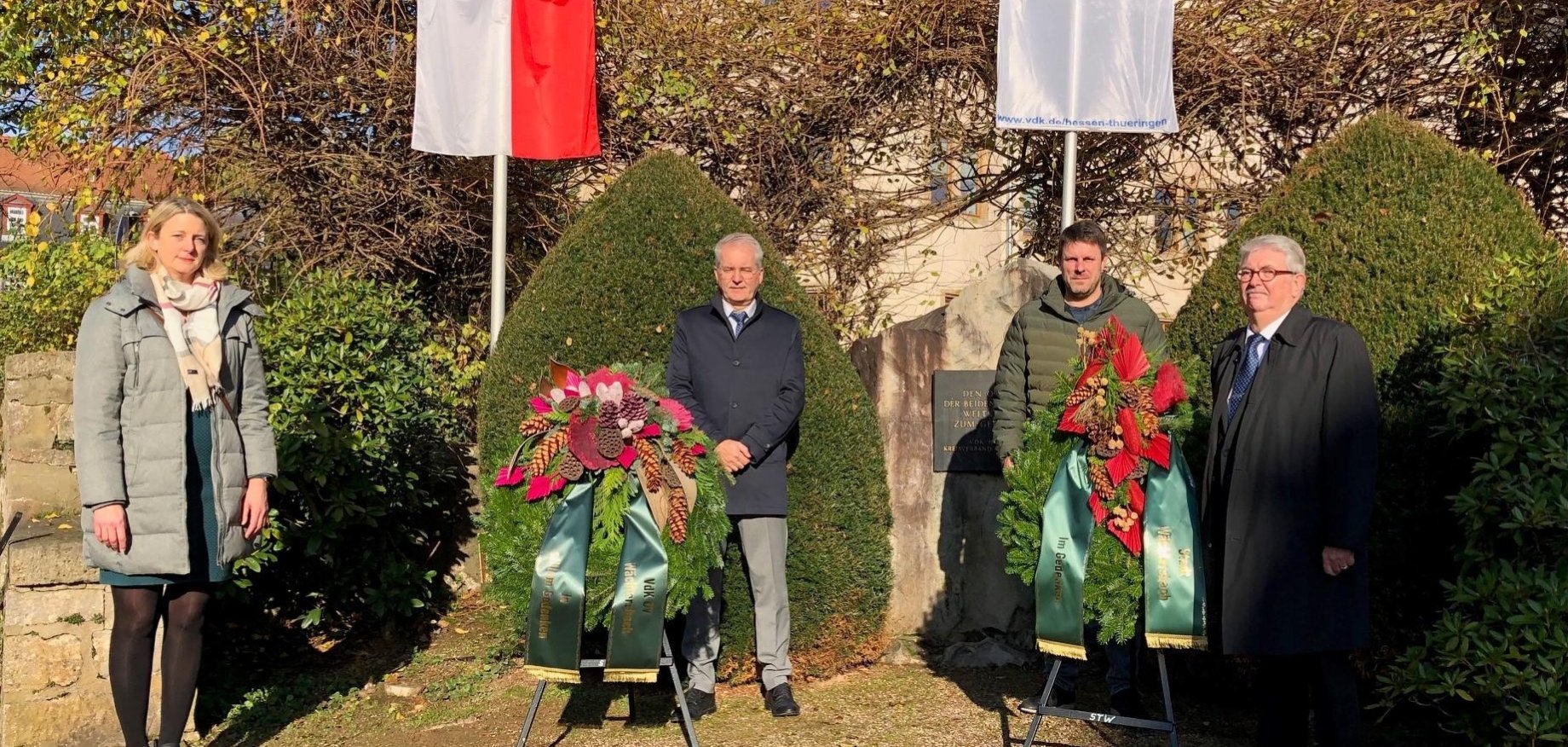 Volkstrauertag - Stille Kranzniederlegung am Ehrenmal in Wächtersbach | Stadt Wächtersbach